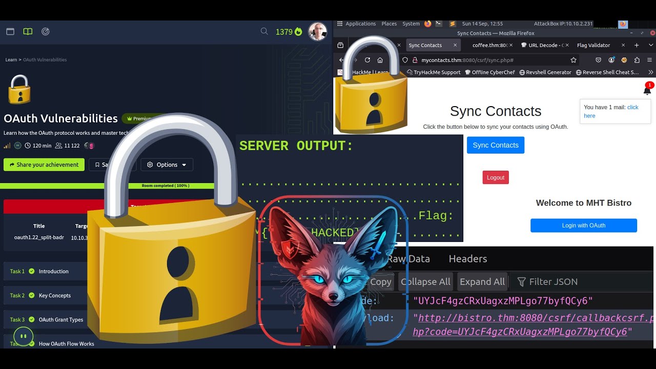 Tryhackme Oauth Vulnerabilities Full Walkthrough 2025 Youtube