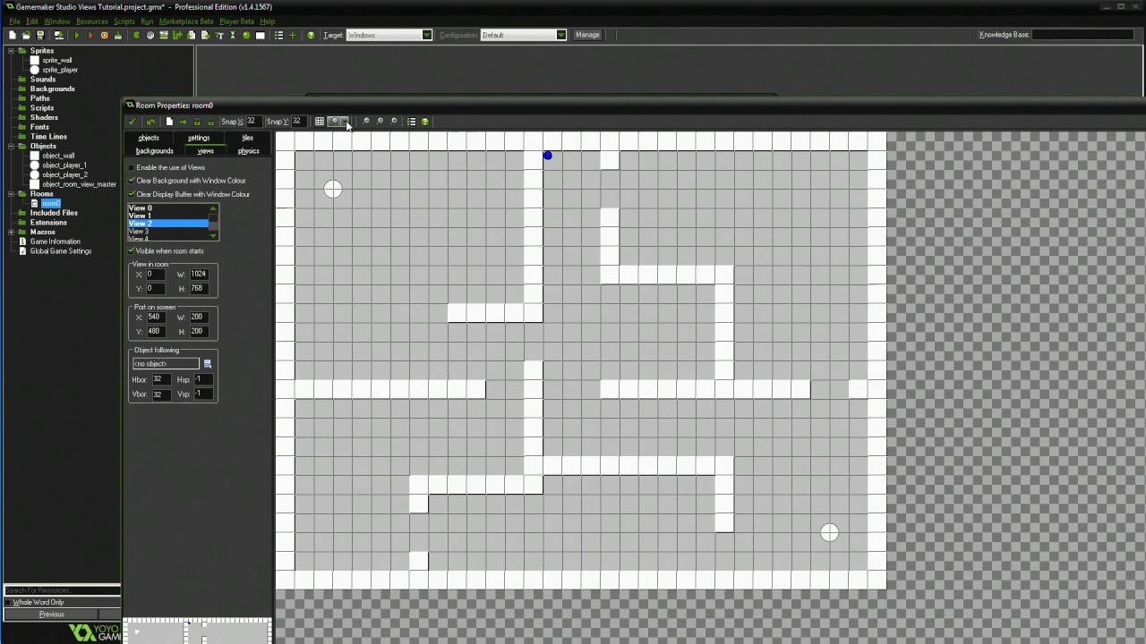 Gamemaker Studio 1 Views Tutorial Youtube