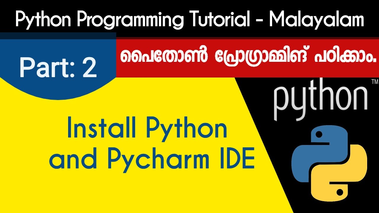 Installation Of Python Pycharm Ide Python Programming Tutorial