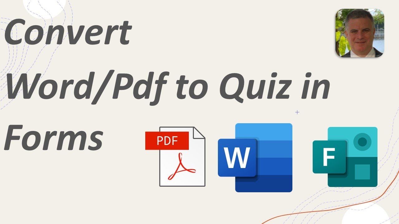 How To Convert Word Pdf To Quiz In Microsoft Forms Youtube