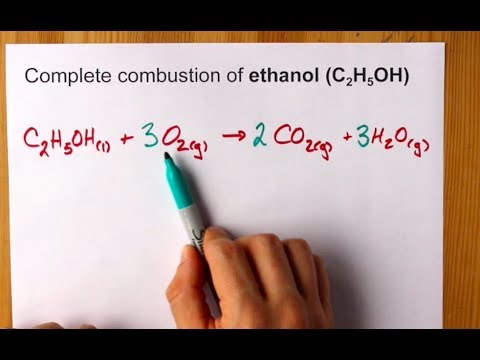 Ethanol Combustion Reaction