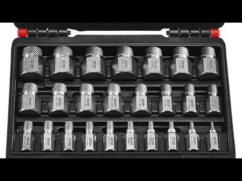 Icon Tools 25 Piece Multi Spline Screw Extractor Demo Youtube
