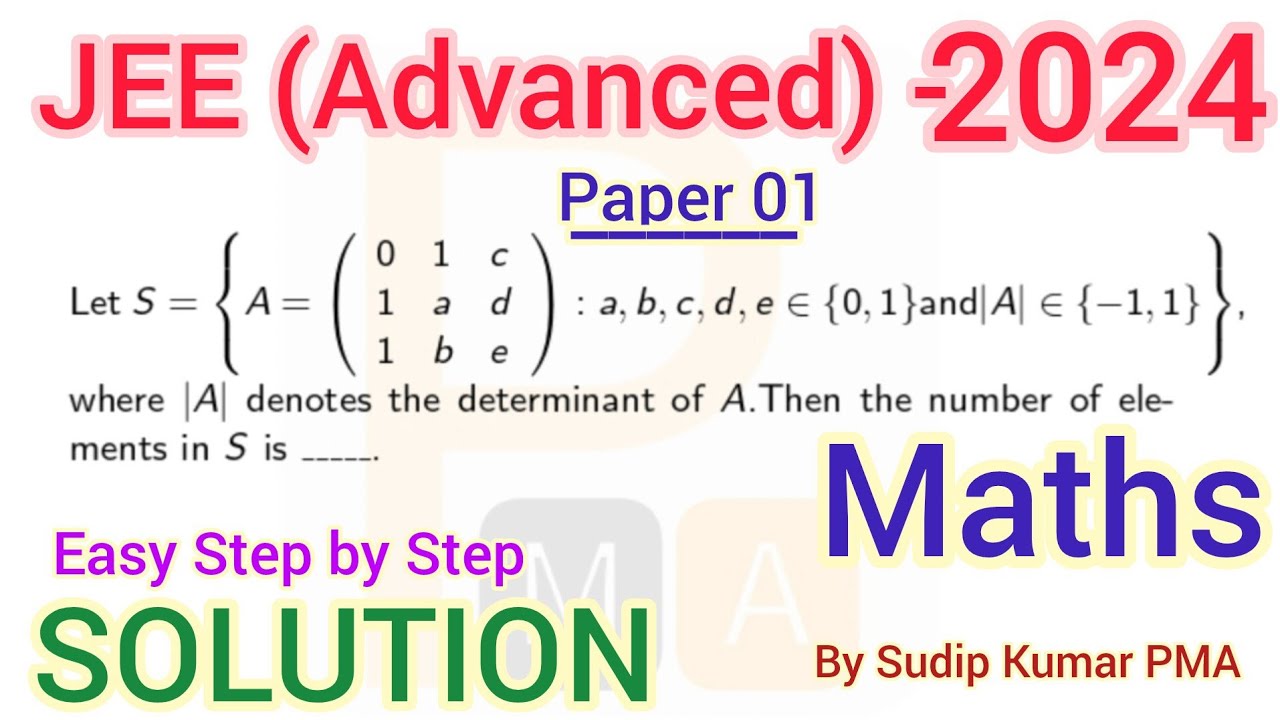 Iit Jee Advanced 2024 Mathematics Paper 01 Section C Q No 10