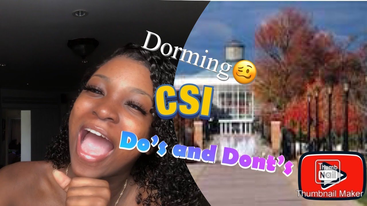 Csi Dorm Tips And Advise College Of Statenisland Youtube