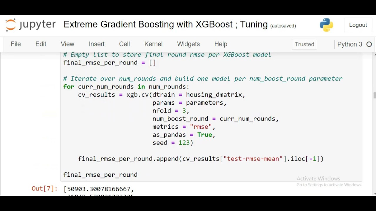 Extreme Gradient Boosting With Xgboost Tuning Using Python Youtube