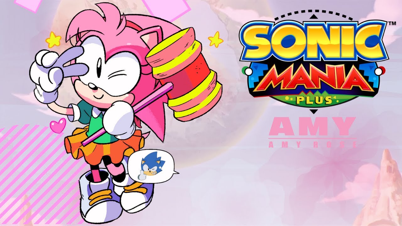 Amy Rose In Sonic Mania Plus Full Game Walkthrough 1080p 60fps Youtube