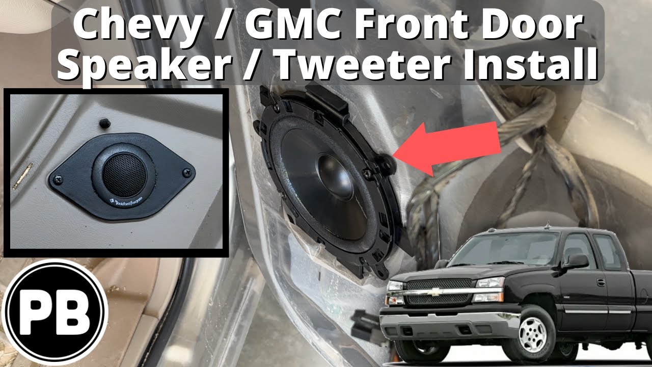 1999 2006 Chevy Gmc Front Door Speaker Install Youtube