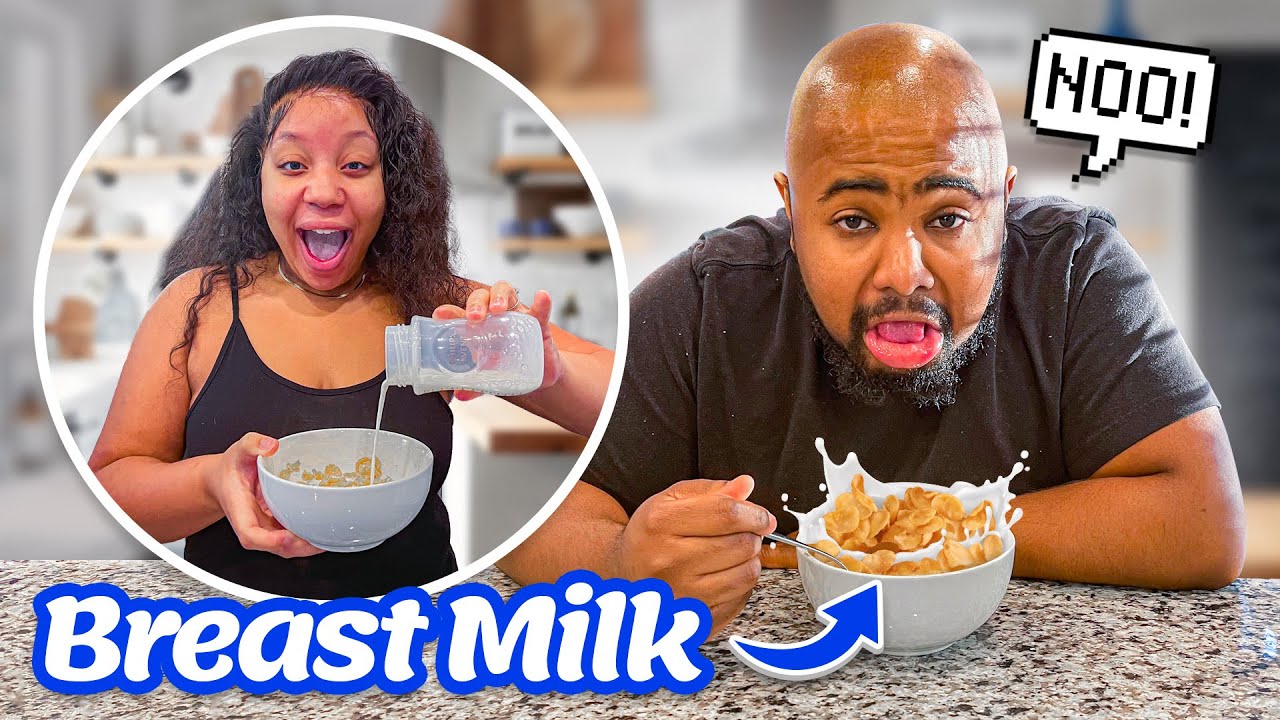 I Put Breast Milk In His Cereal To See If He Notices Hilarious Youtube