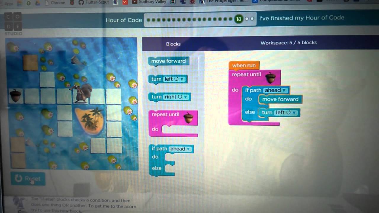 Hour Of Code Level 18 22 4 15 Youtube