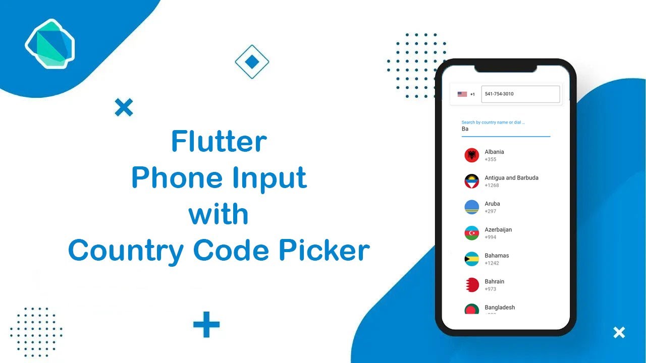 Flutter Phone Input With Country Code Picker Youtube