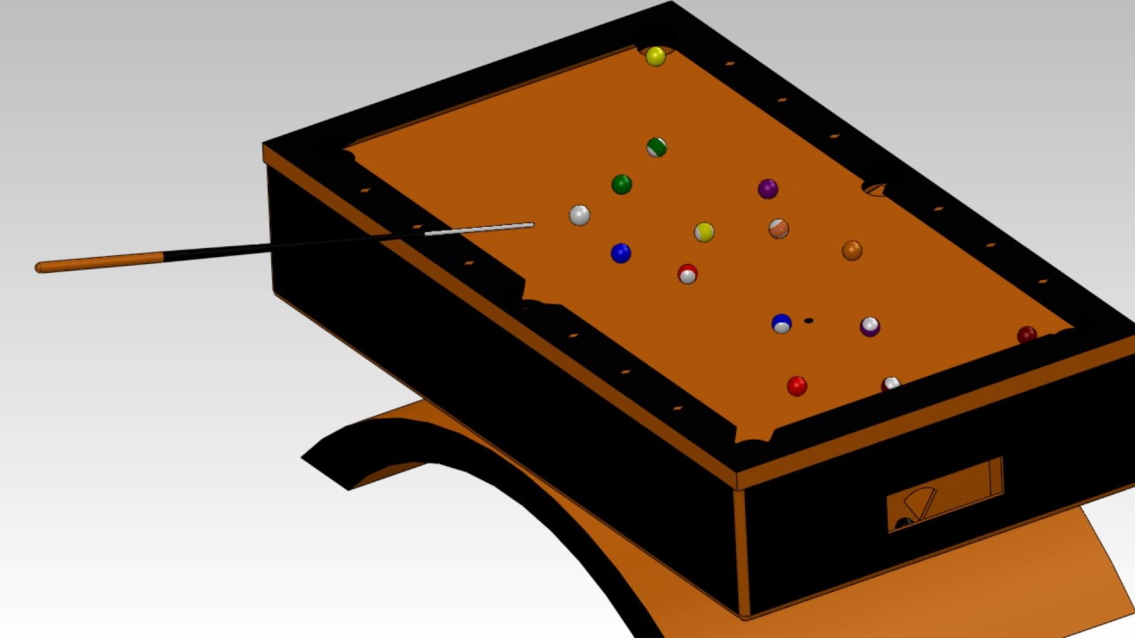 Solidworks Pool Table Assem Project Video Youtube