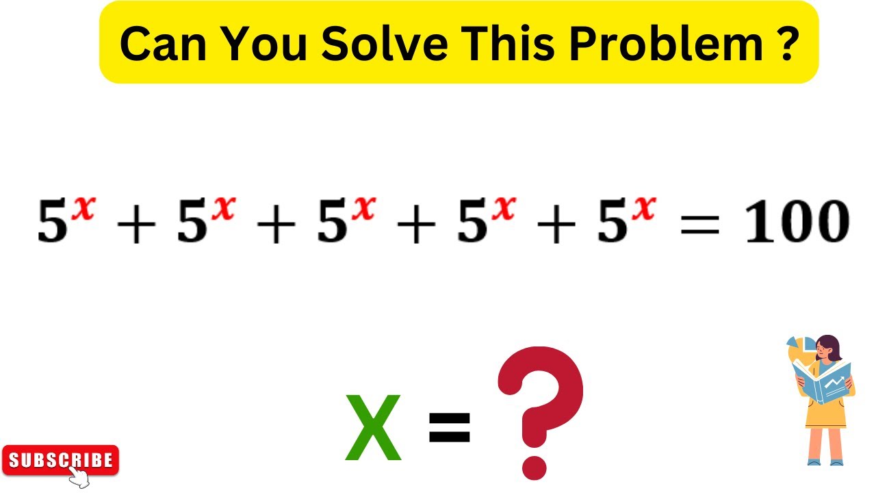 If 5 X 5 X 5 X 5 X 5 X 100 Then X Can You Solve This Problem