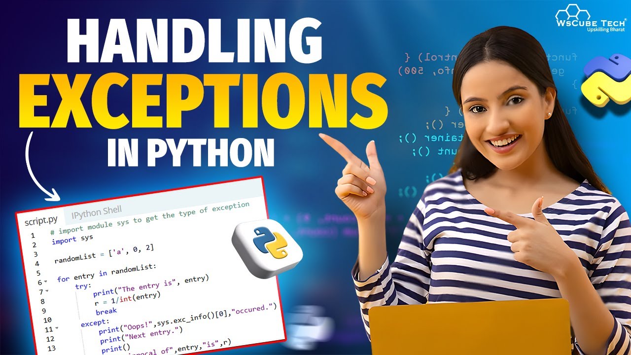 Exceptions Handling In Python Python Tutorial Python Full Course