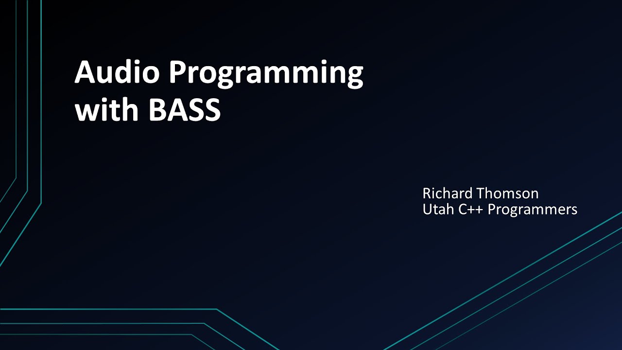 Audio Programming With Bass Youtube
