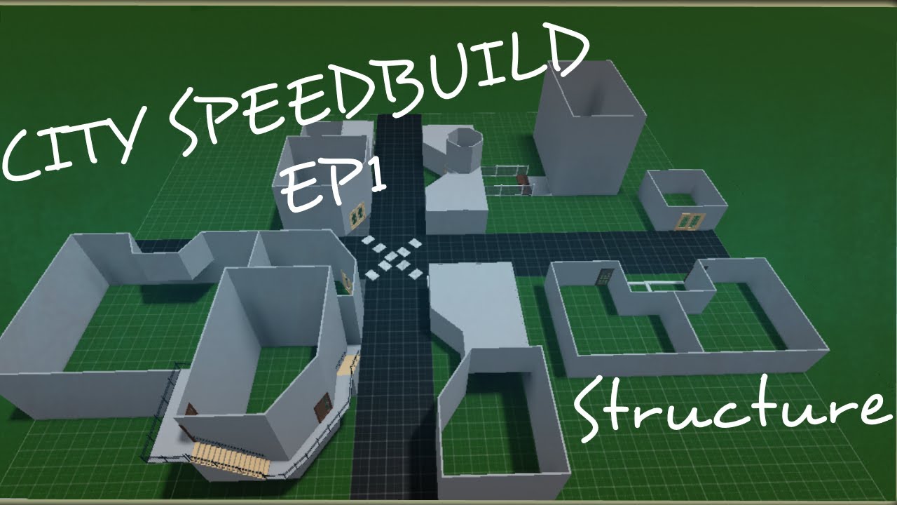Roblox Bloxburg City Speedbuild Ep1 Structure Youtube