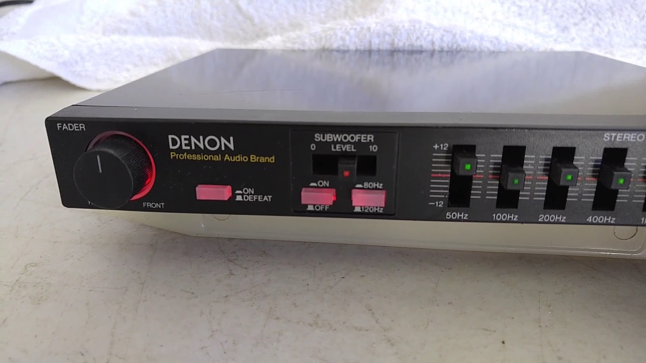 Denon Dce 2155 Professional Car Equalizer Demo Youtube