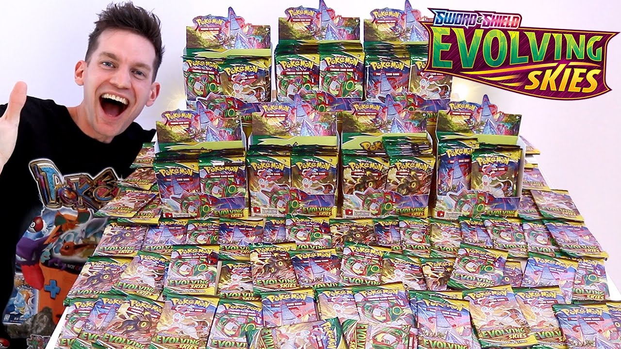 My Biggest Evolving Skies Opening Ever 150 Packs Youtube