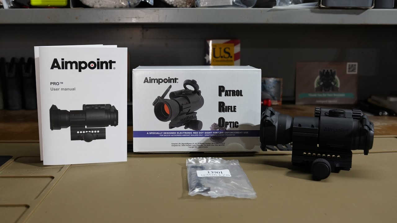 Aimpoint Pro Red Dot Sight Unboxing And First Look Youtube