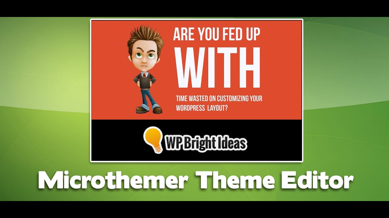 Microthemer Wordpress Theme Editor Plugin Review Youtube