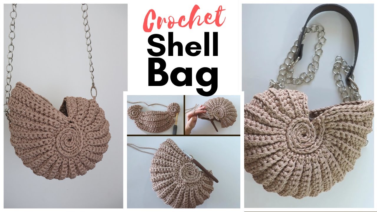 Crochet Seashell Bag Basket Youtube