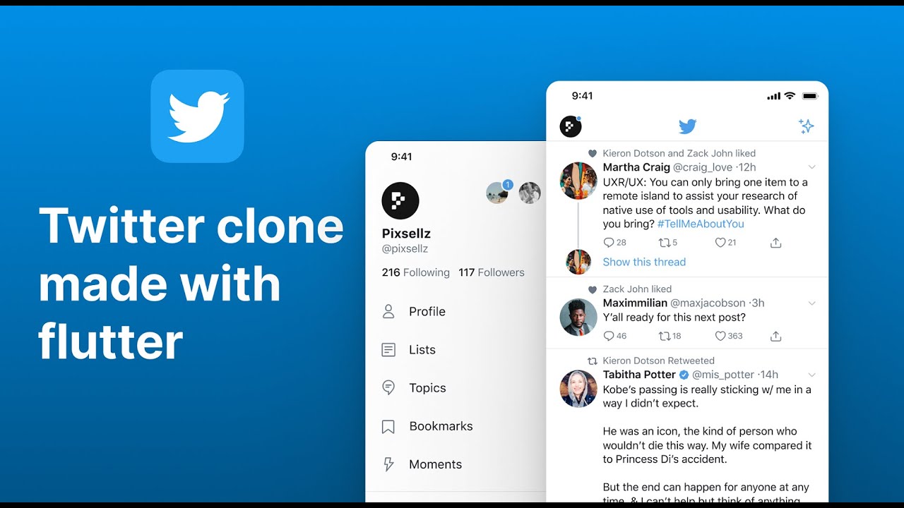 Twitter Clone Using Flutter Part 1 Youtube