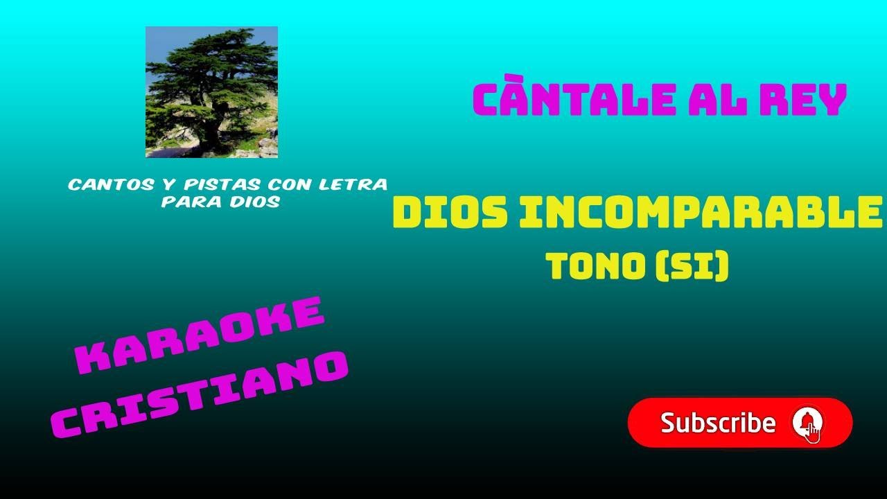 Dios Incomparable Alabanza Para Adorar Pista Y Letra Youtube