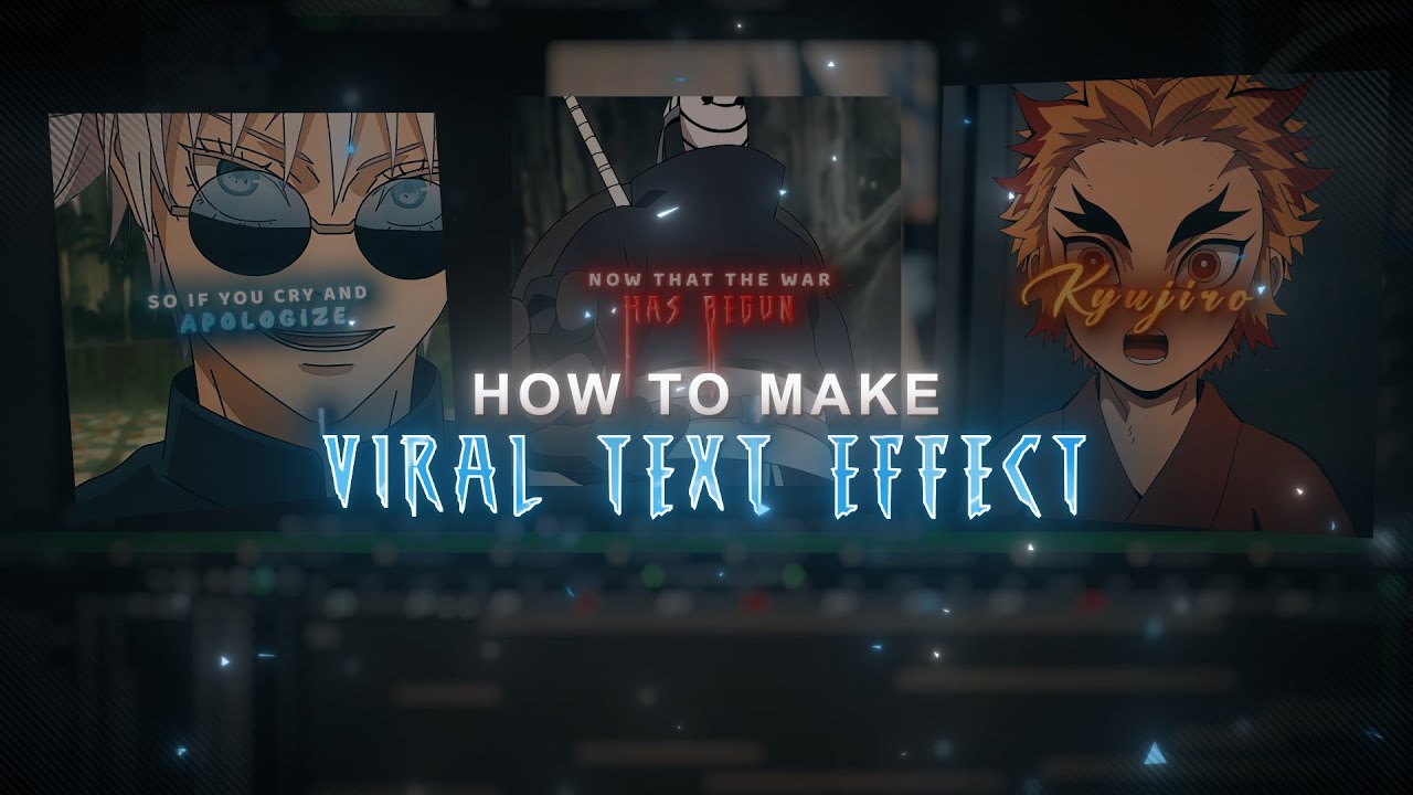 How To Make Viral Text Effects I After Effects Tutorial Youtube