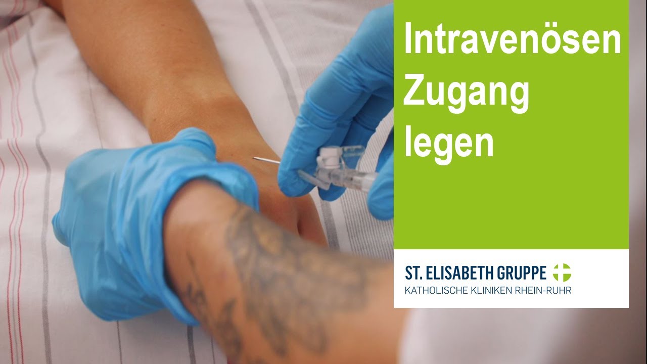 Einen Intravenösen Zugang Legen Einblick In Die Pflegeausbildung Der