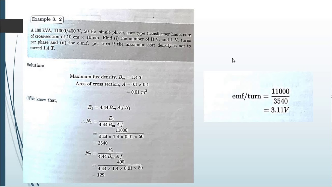 Ktu Ee 311 Edca Module 3 Transformer Numerical Problems