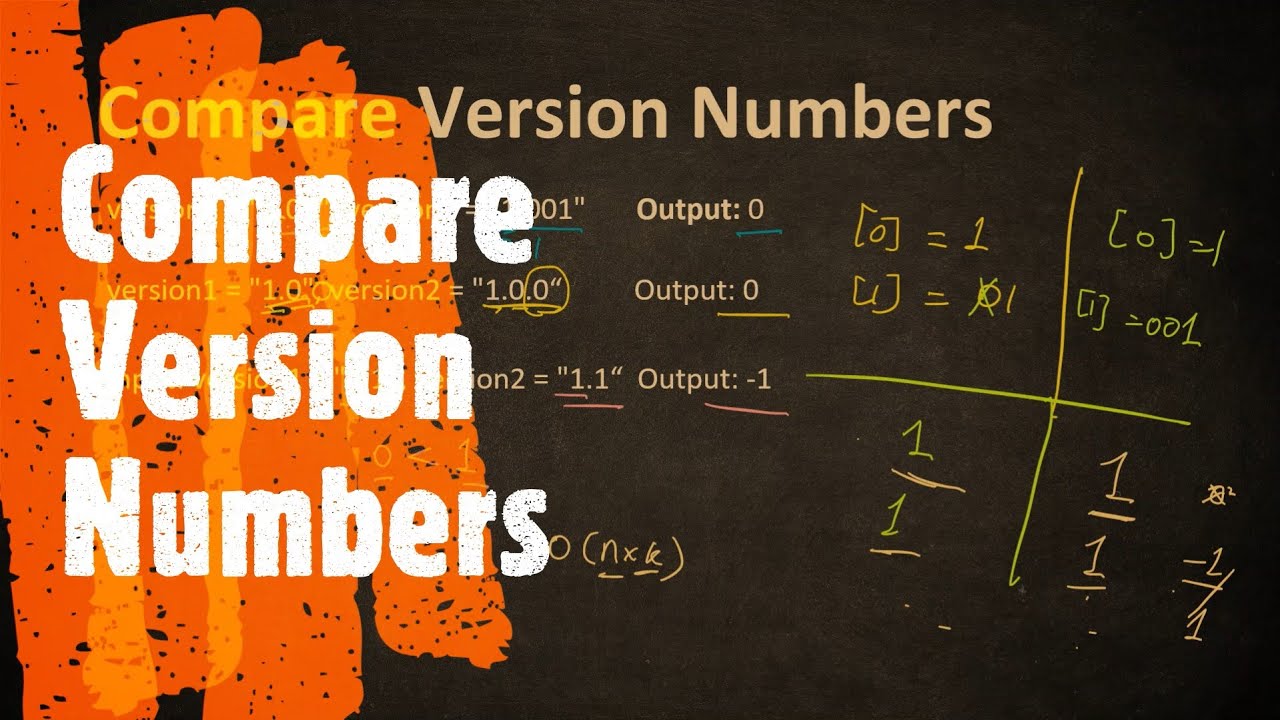 Compare Version Numbers Leetcode 165 Coders Camp Youtube