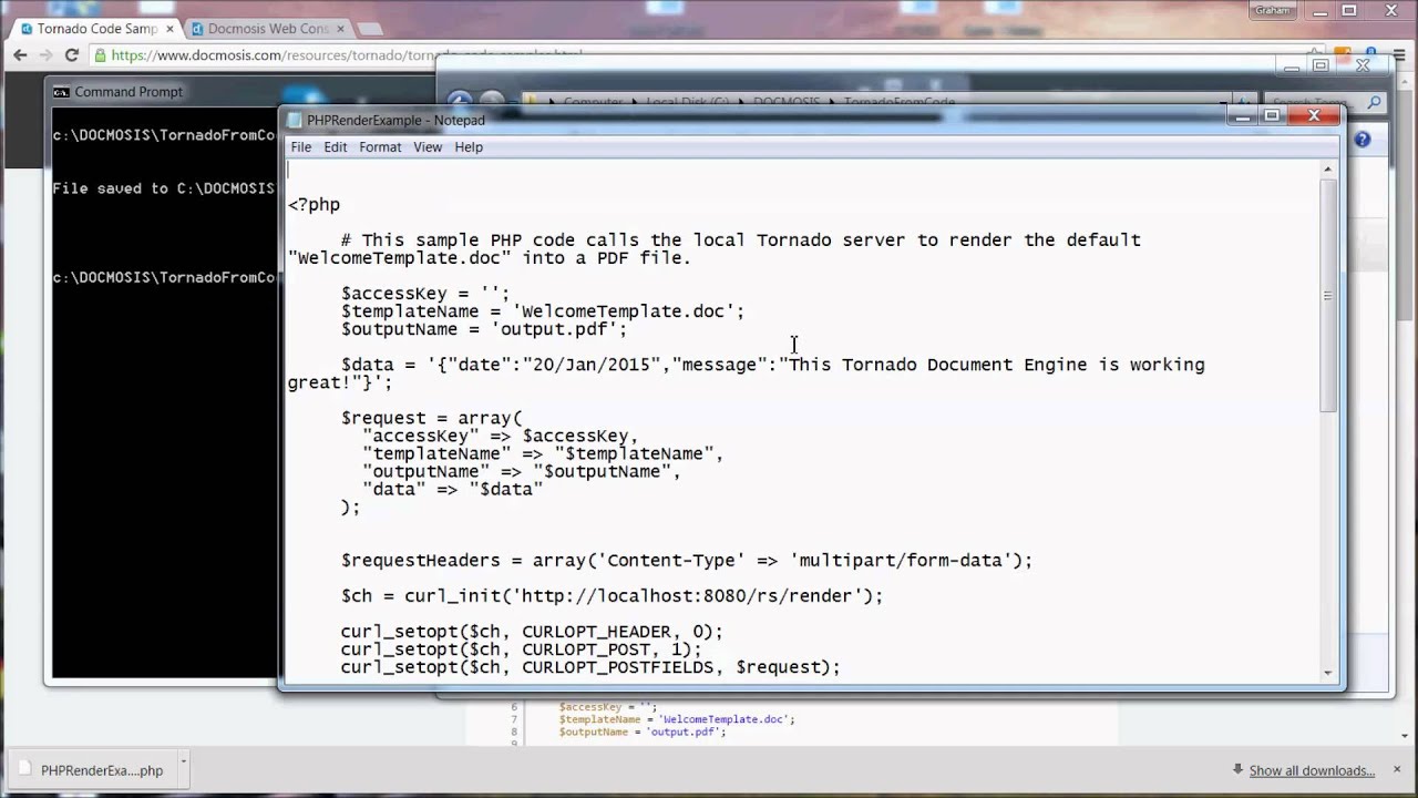 Create A Pdf From Php Using Document Generation Engine Youtube