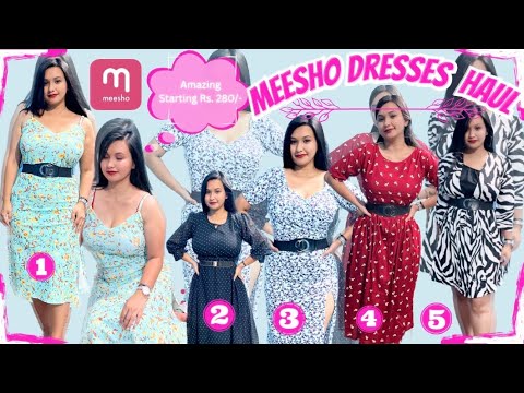 Trendy Meesho Dresses Haul рџ Starting At Rs 248 Try On Haul Pooja