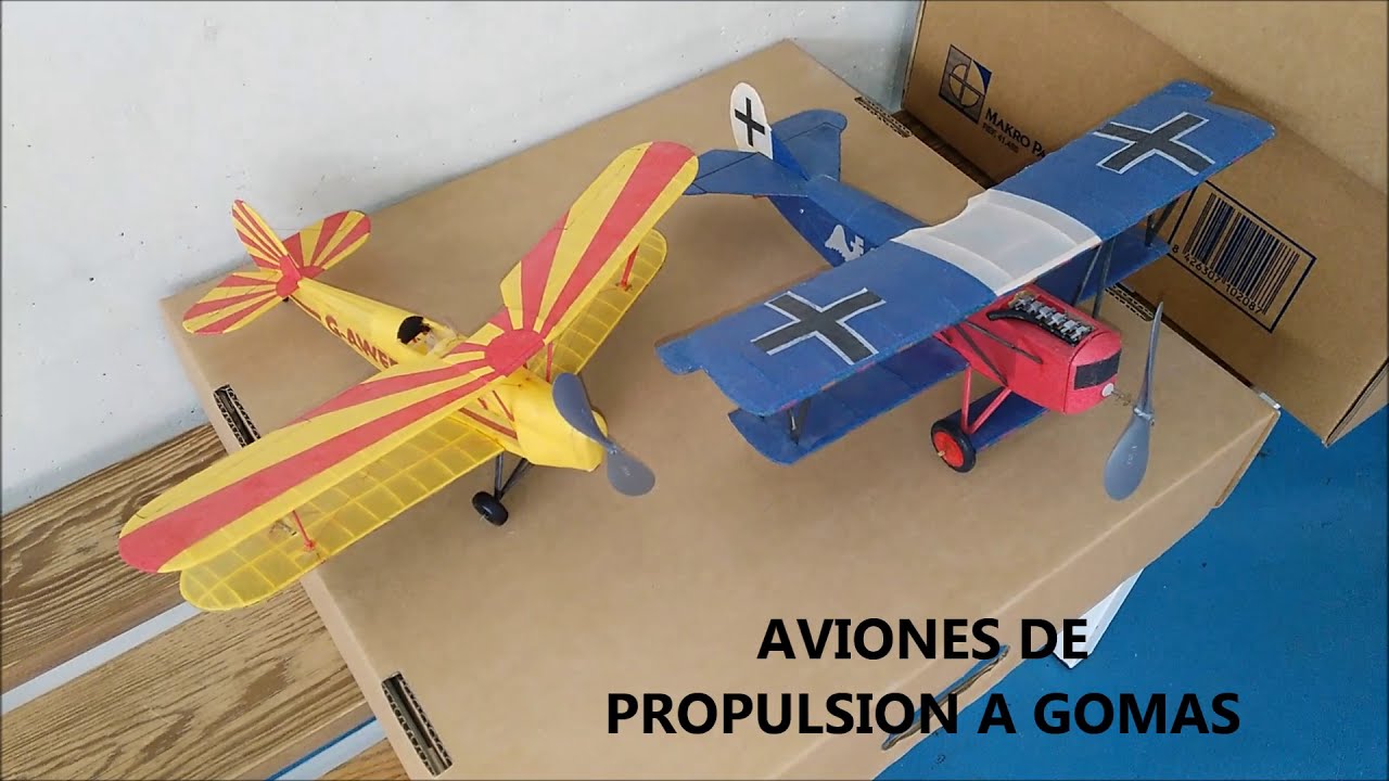 Avión De Vuelo Indoor De Propulsión A Goma Youtube