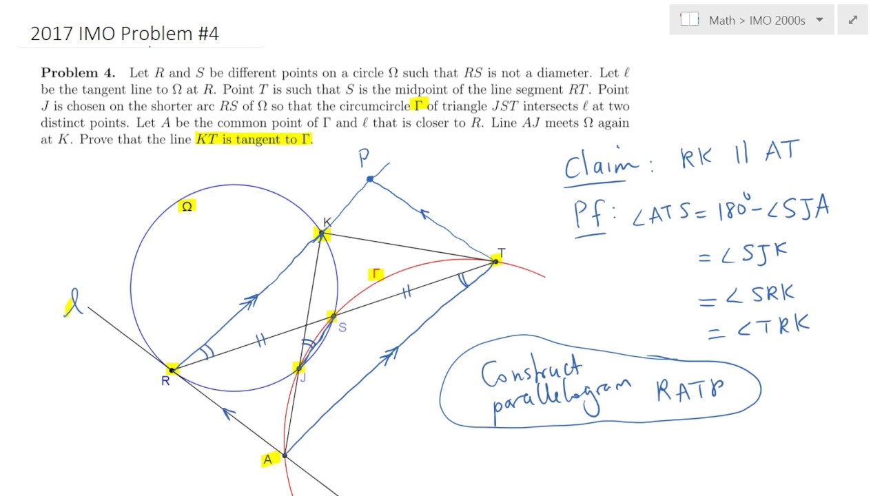 2017 Imo Problem 4 Youtube