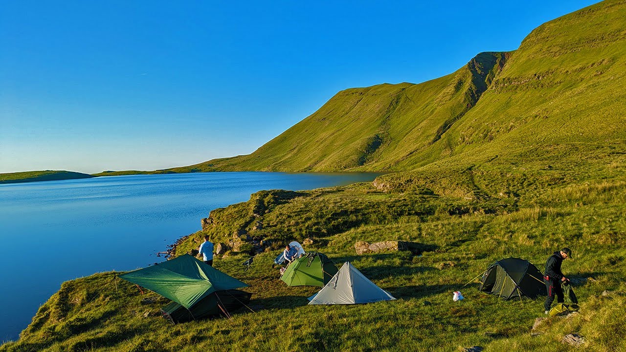 Llyn Y Fan Fawr With The Boys Wild Camping Uk Youtube