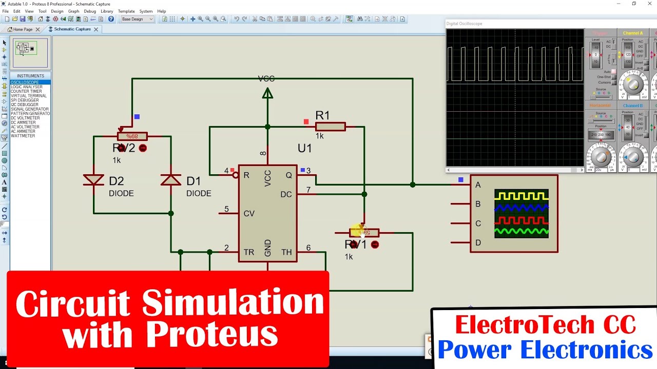 How To Generate Pwm Waveform Using 555 Timer Gate Pulse Generator