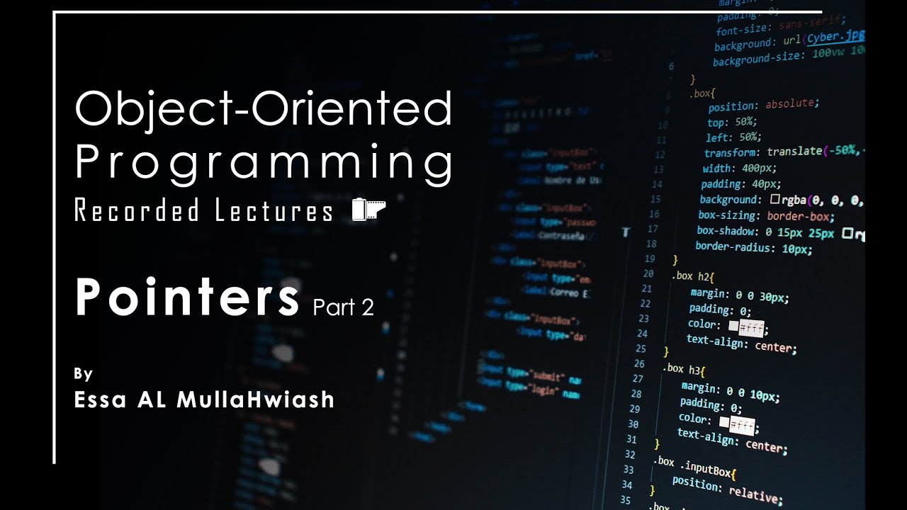 Oop Pointers Part 2 Youtube