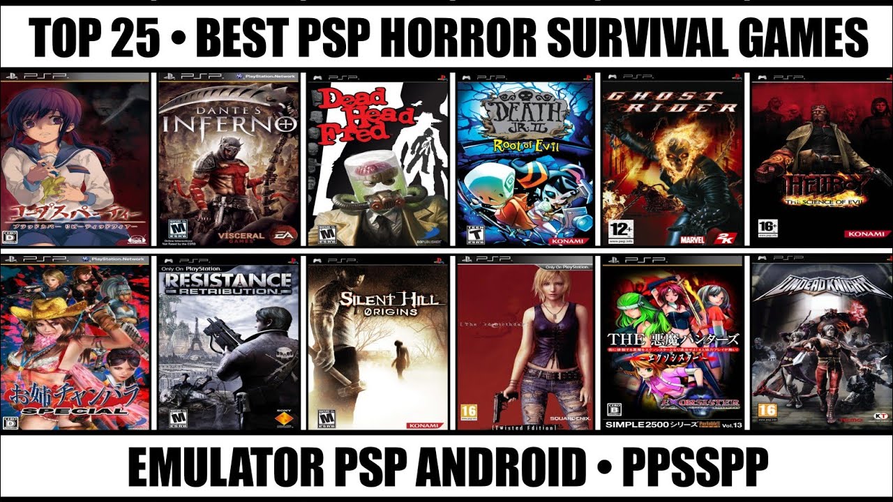 Top 25 Best Horror Games For Psp Best Psp Games Emulator Psp