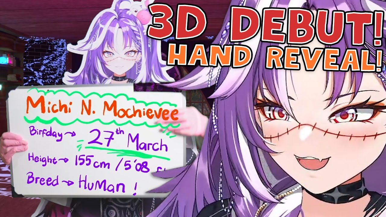 Michi Made Her 3d Debut And Hand Reveal In Her First Debut Youtube