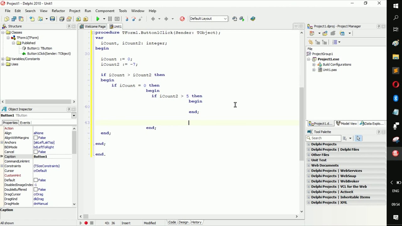 Nested If Statements Delphi Tutorial Part 20 Youtube