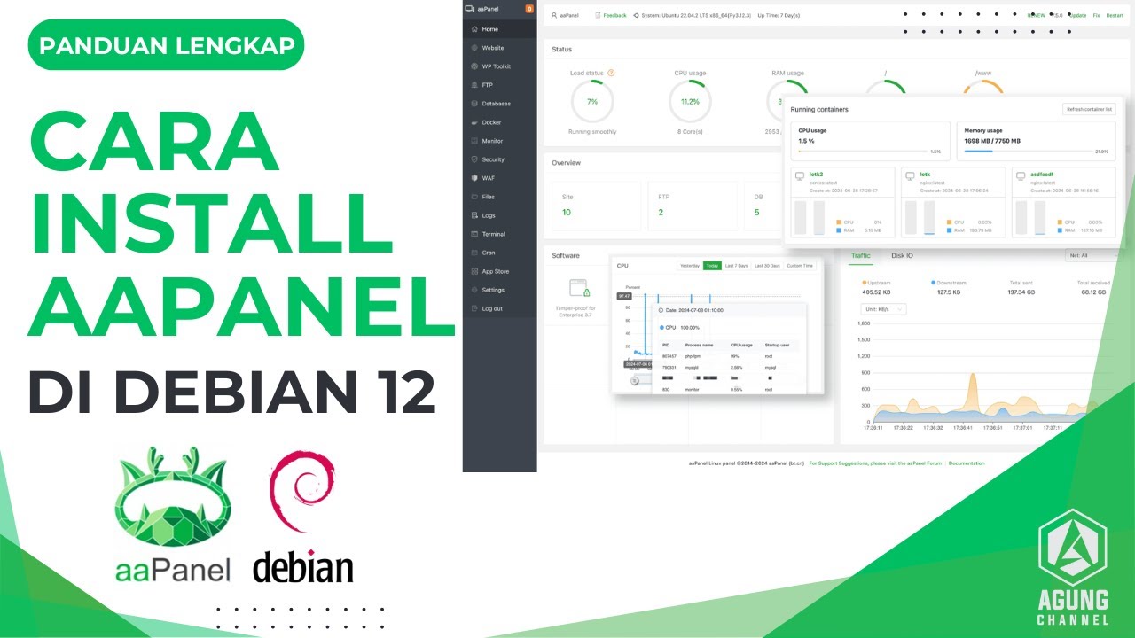 Tutorial Cara Install Aapanel Debian 12 Di Vps Youtube