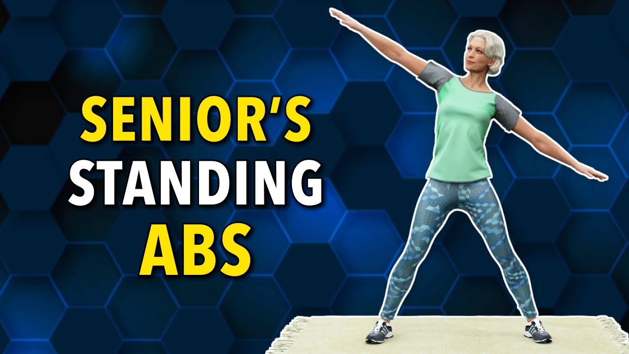 Senior Standing Abs Exercises At Home Youtube
