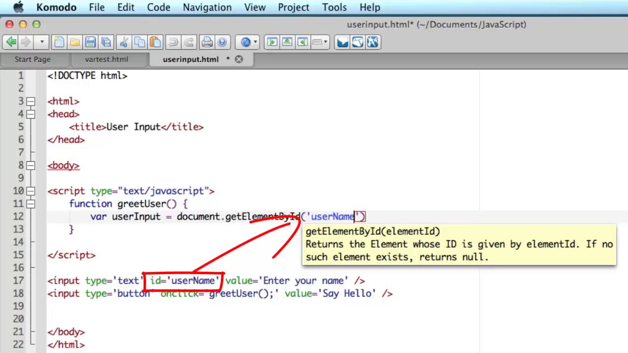 User Interaction Javascript In Ten Easy Steps Youtube