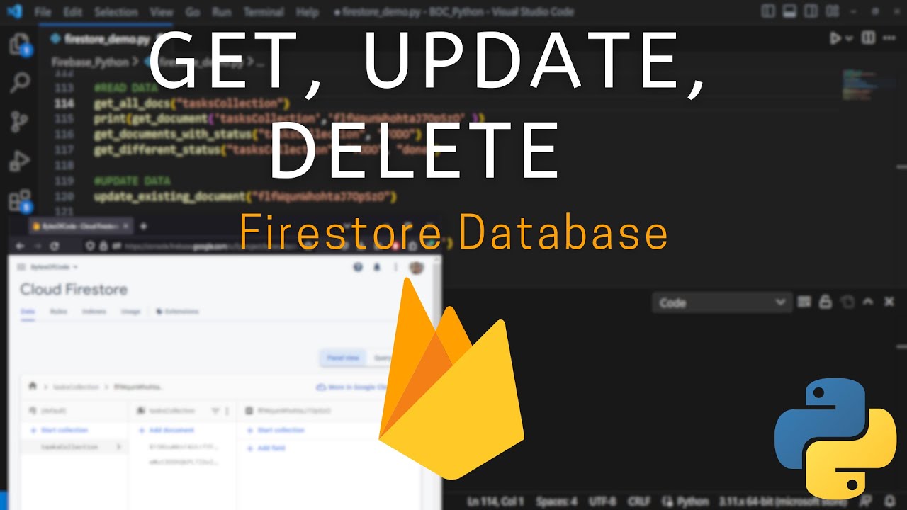 Python Handle Data In Firestore Database Youtube