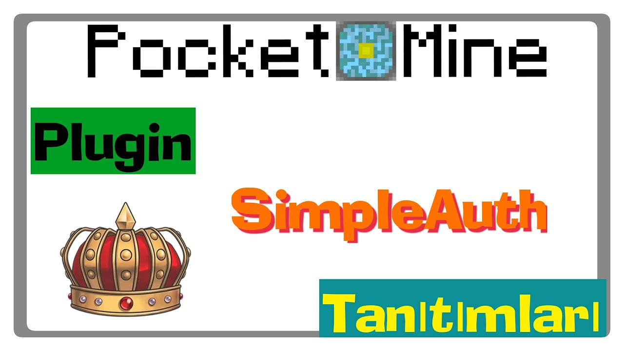 Pocketmine Mp Bölüm 2 Plugin Simple Auth Youtube