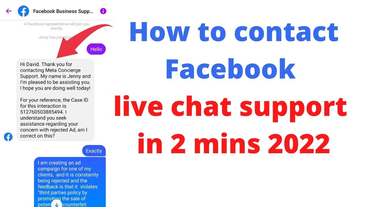 How To Contact Facebook Live Chat Support 2023 Youtube