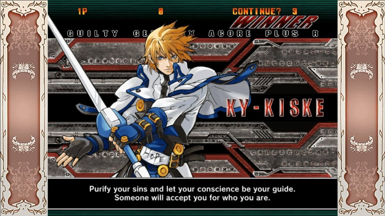 All Ky Kiske Win Quotes Guilty Gear Xx Accent Core Plus R Youtube