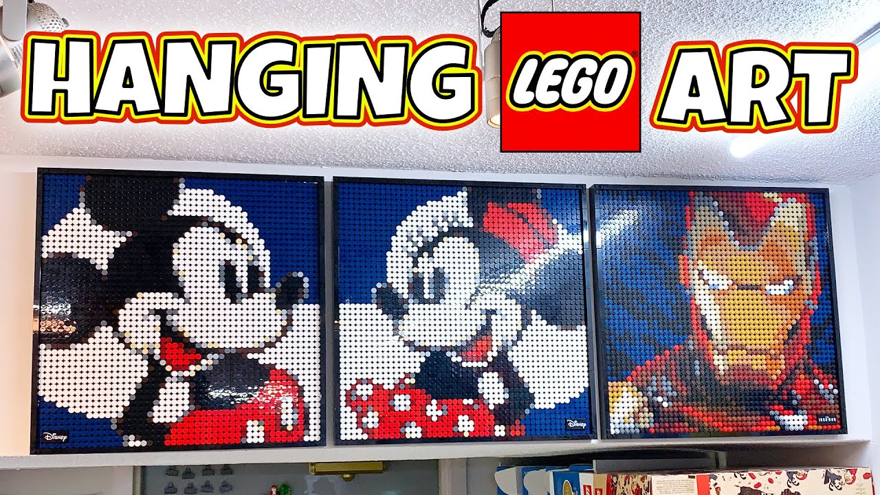 Hanging Lego Art In My Lego Room Youtube