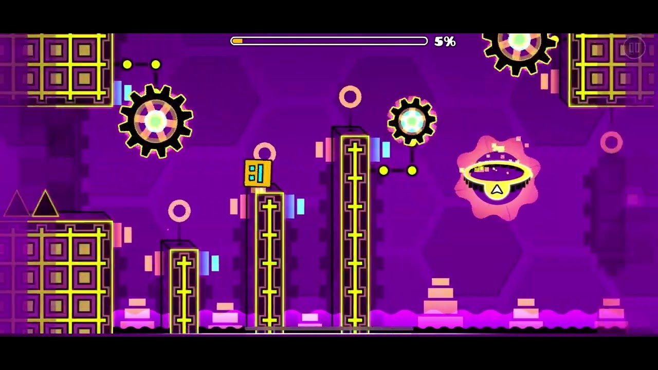 Geometry Dash 2 Levels Stereo Madness Plus Blast Processing Youtube