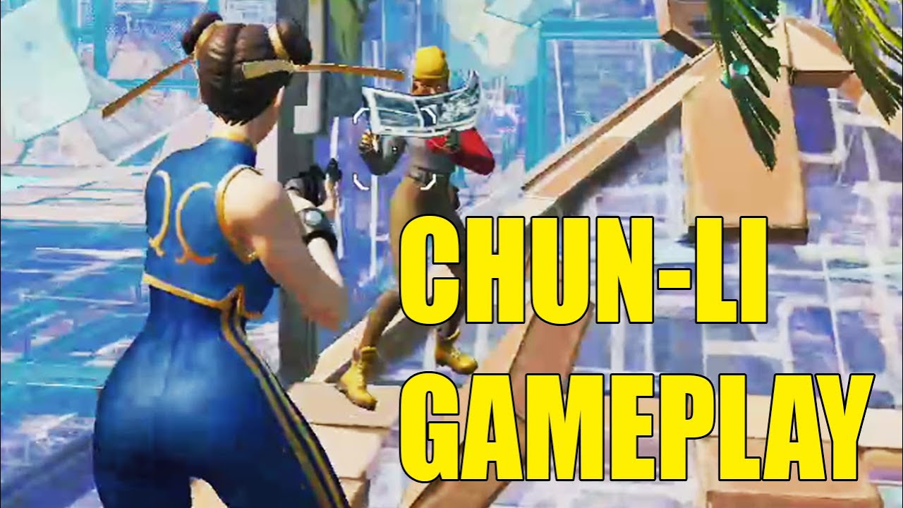 Chun Li Skin Gameplay In Fortnite Zone Wars Youtube